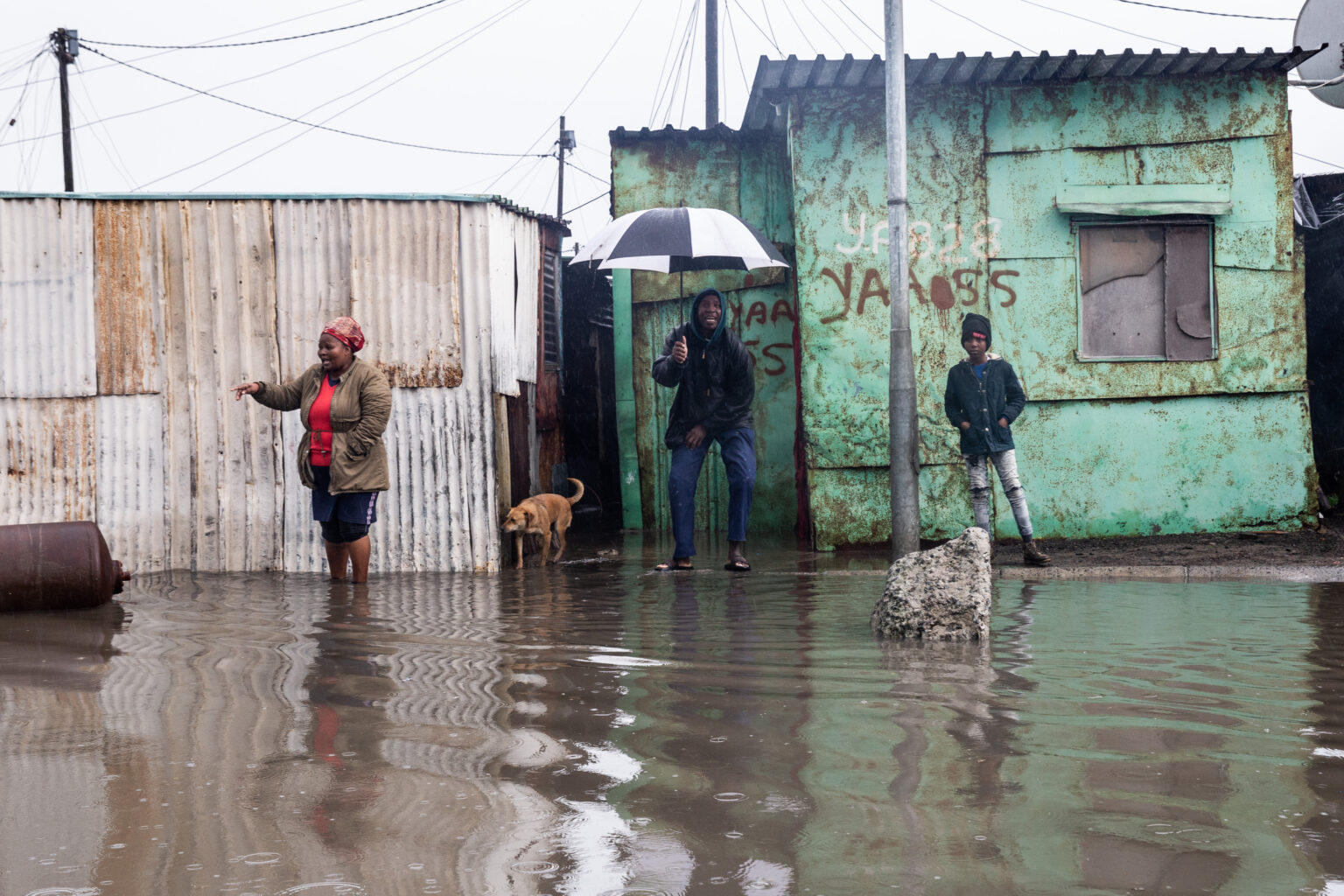 WATCH Flooding in Cape Town, Shacks Washed Away, Blocked Canal Blamed ...
